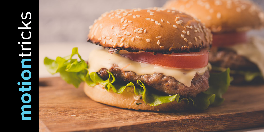 Hamburger button with handwriting • Motion Tricks